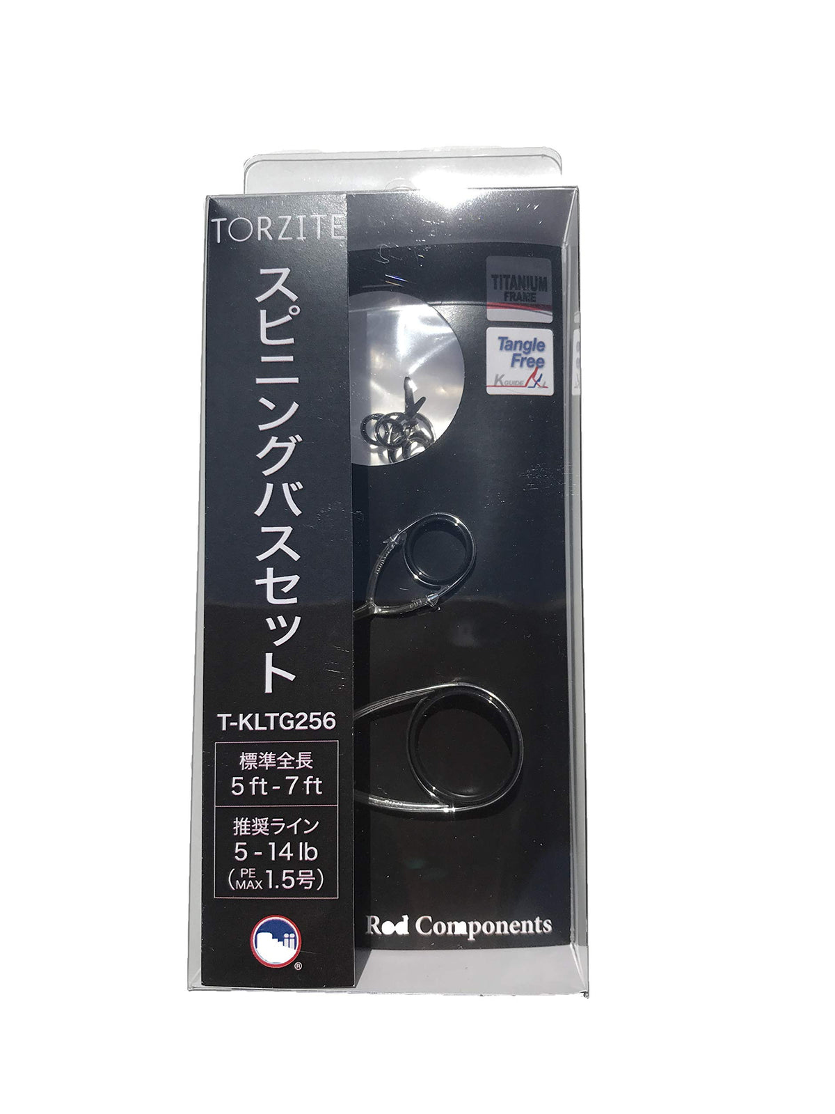 Fuji Torzite Rod Guide T-KLTG256 Titanium Frame Rod Guide Set No Top G ...
