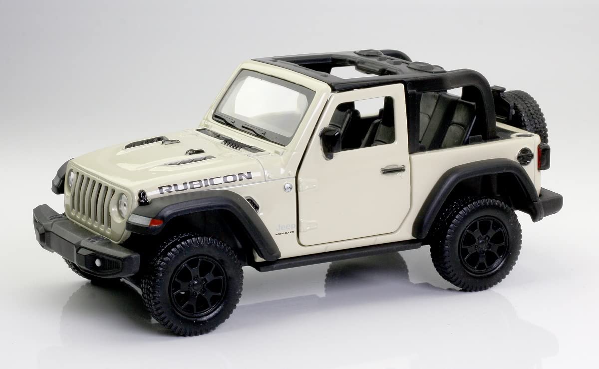 Jozen Cast World Jeep Wrangler Rubicon 2-Door Open-Top Pull Back ‎JDC5 ...