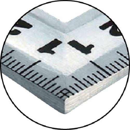 Shinwa Sokutei silver carpenter's square Ruler 50cm 10014 Stainless St ...