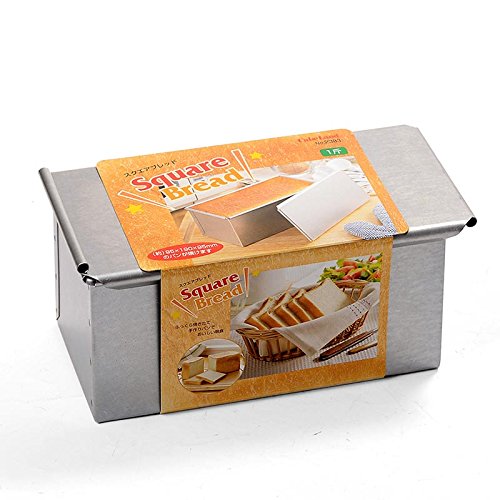 Tiger crown Steel Square Bread Mold with Lid baking pan 2383 Large NEW ...
