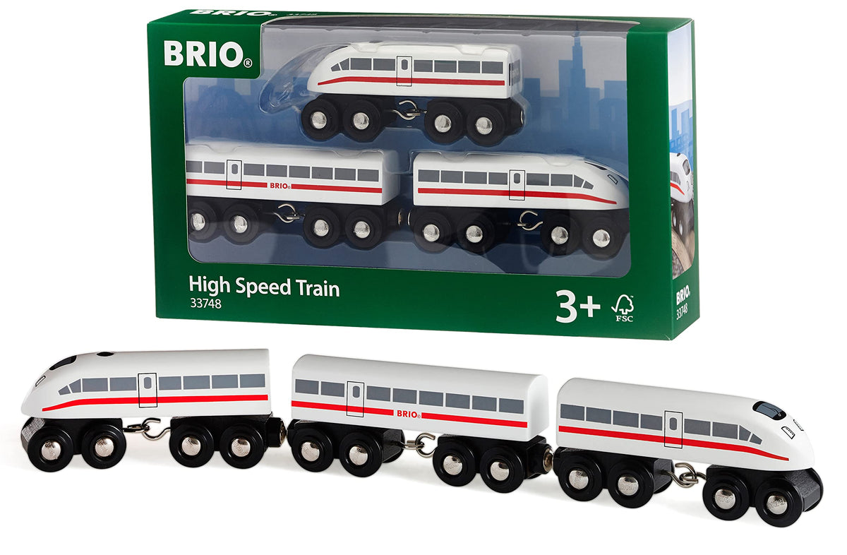 BRIO WORLD High Speed Train With Sound 33748 3+ LR44 ×2 batteries (inc ...
