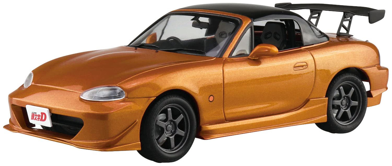 AOSHIMA 1/24 INITIAL-D No.16 OMIYA SATOSHI NB8C ROADSTER Model kit NEW ...