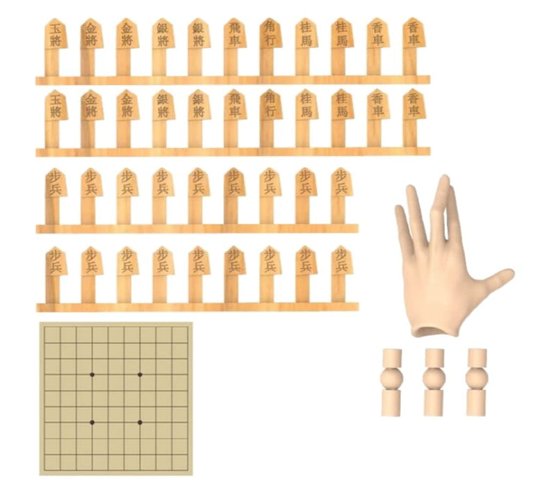 Tori Factory 1/12 Resin Shogi Set w/ Hands for Figures ID-05 Molded Co ...
