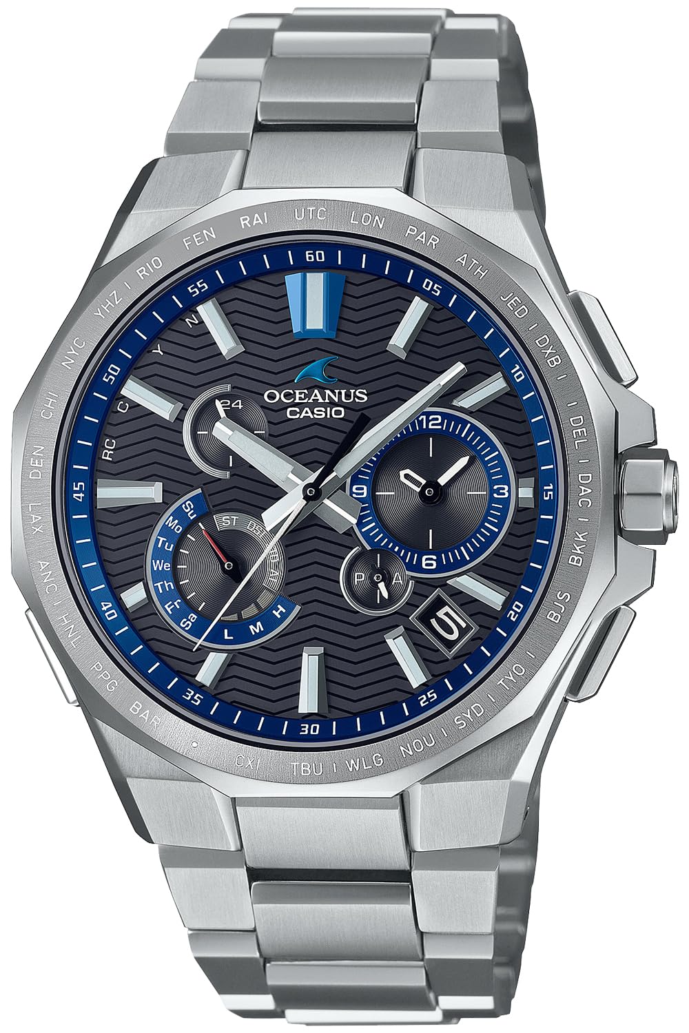 CASIO Oceanus OCW-T6000-1AJF Solar Radio Men Watch Bluetooth Titanium ...