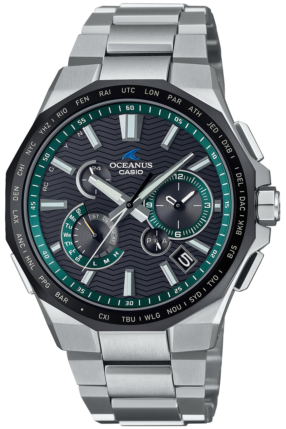 CASIO Oceanus OCW-T6000A-1AJF Solar Radio Men Watch Bluetooth Titanium ...